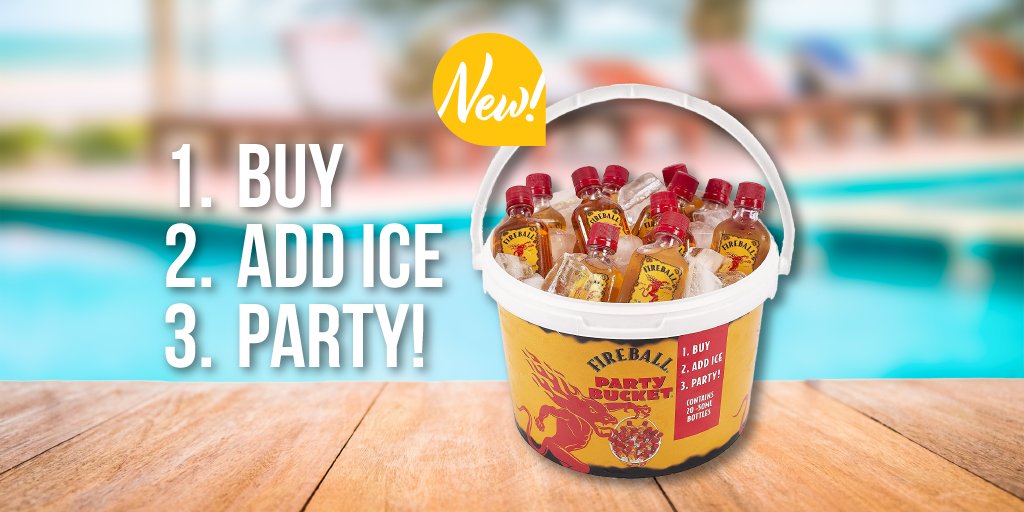Fireball Party Bucket 20x50ml - 1 Bucket – WhiskeyOnline