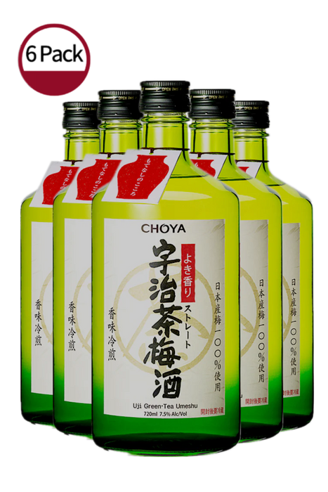 Choya Uji Green Tea Umeshu 720ml 6 Pack 宇治抹茶俏雅绿茶梅酒– WhiskeyOnline
