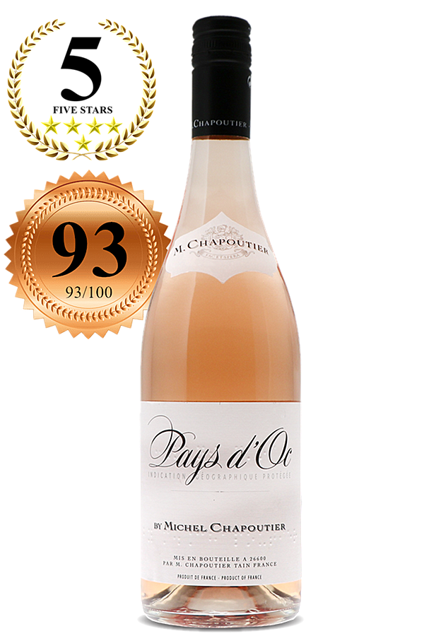 M Chapoutier Pays d'Oc Rose 2022 700ml - France– WhiskeyOnline
